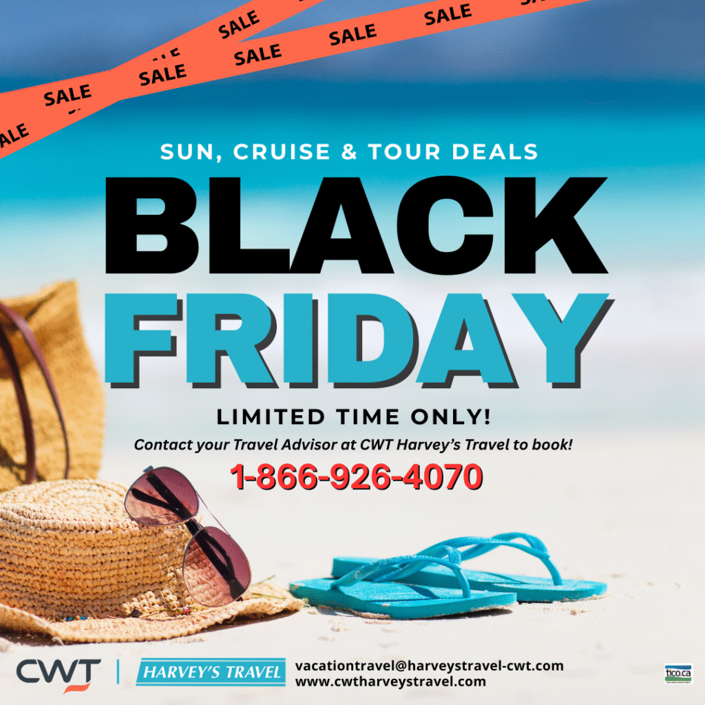 Black Friday Specials – CWT Harveys Travel
